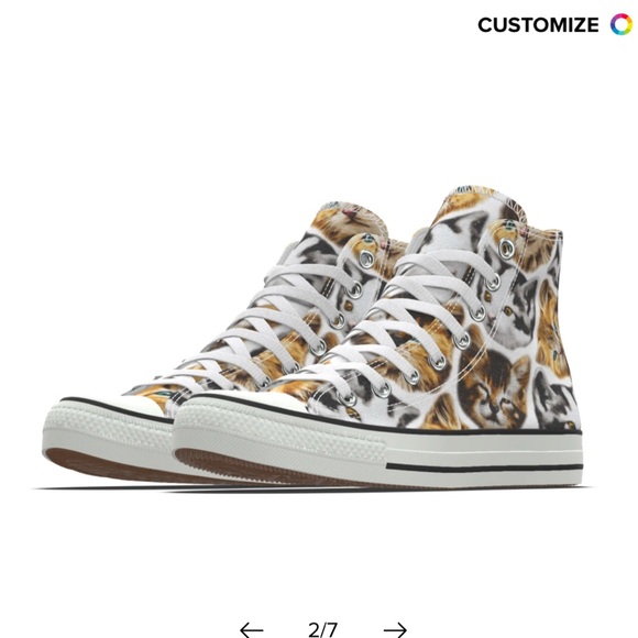 Converse | Shoes | Converse Custom Chuck Taylor All Star Cat Print ...